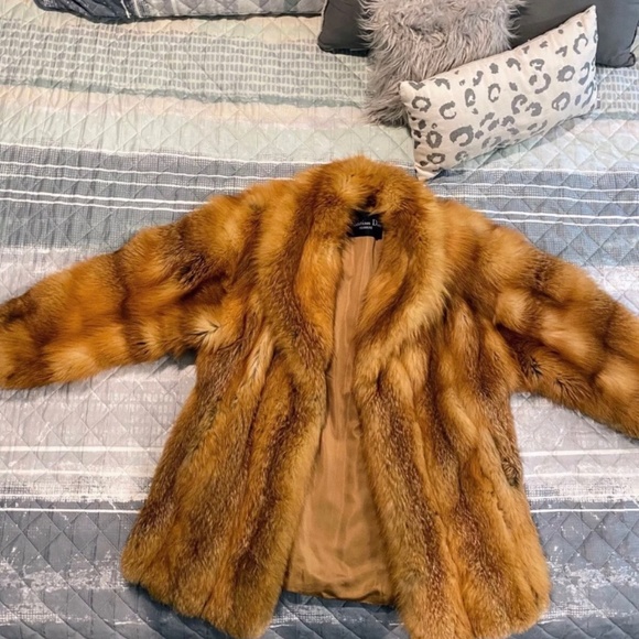 Dior | Jackets & Coats | Vintage Christian Dior Fourrure 0 Fox Fur Coat ...